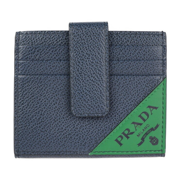 Prada | Bags | Prada Card Case 2mc49 Leather Baltico Verd | Poshmark